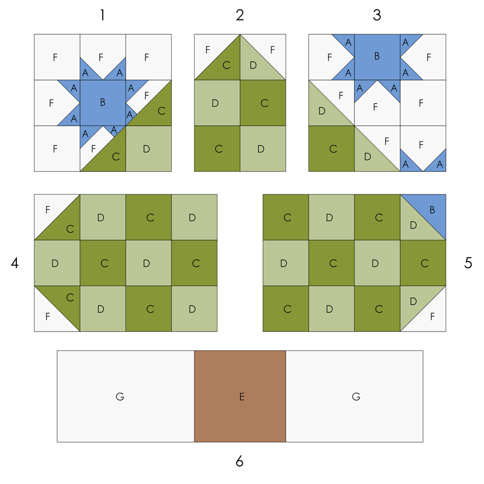 Among the Evergreens Quilt Block - We Like Sewing