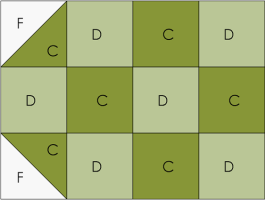 Among the Evergreens Quilt Block - We Like Sewing