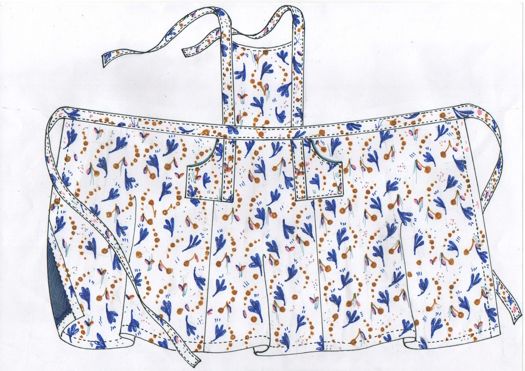 Custom Sewn Apron Tutorial - We Like Sewing