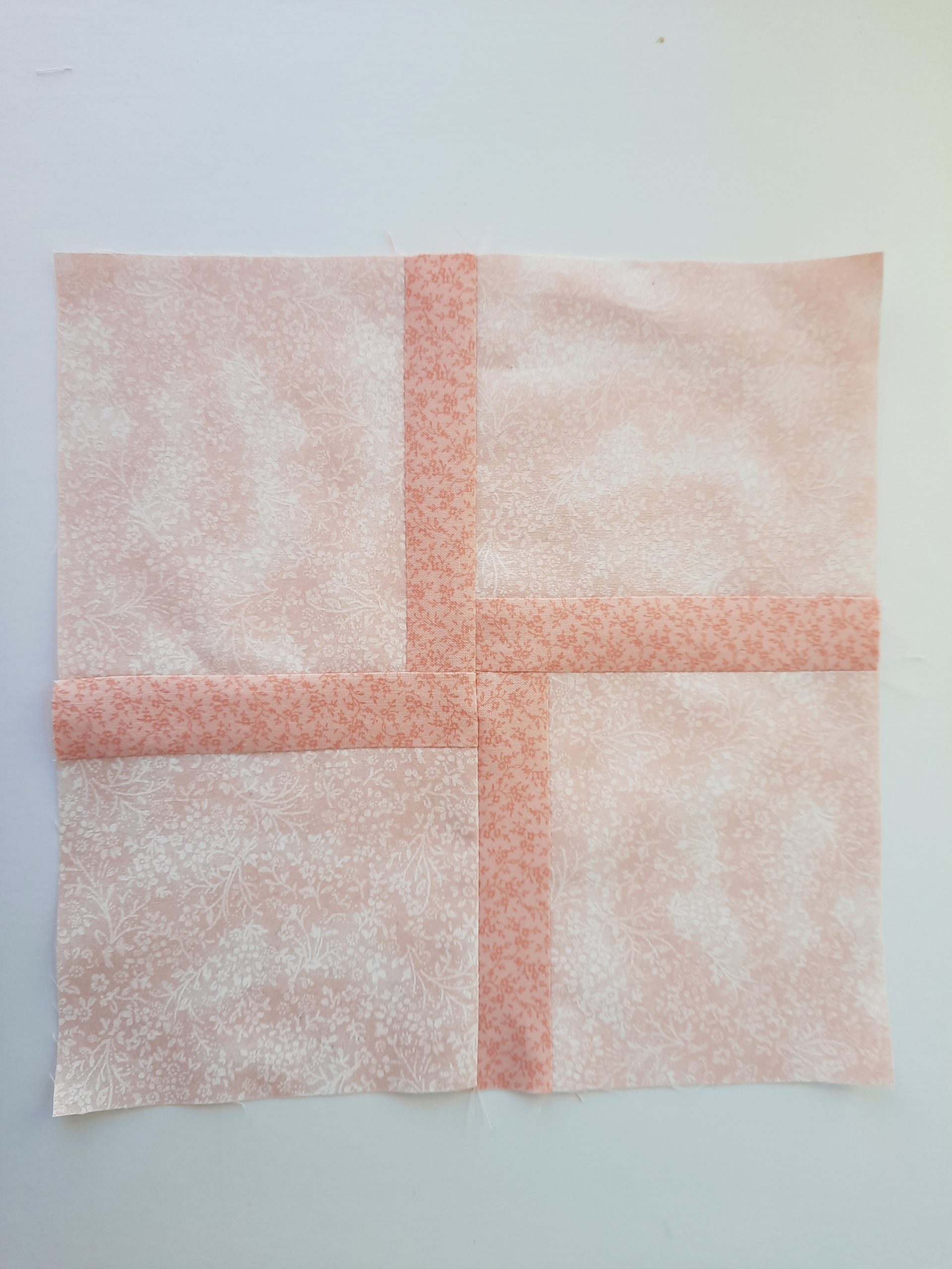 Rose Quartz Pinwheel Quilt Block - We Like Sewing