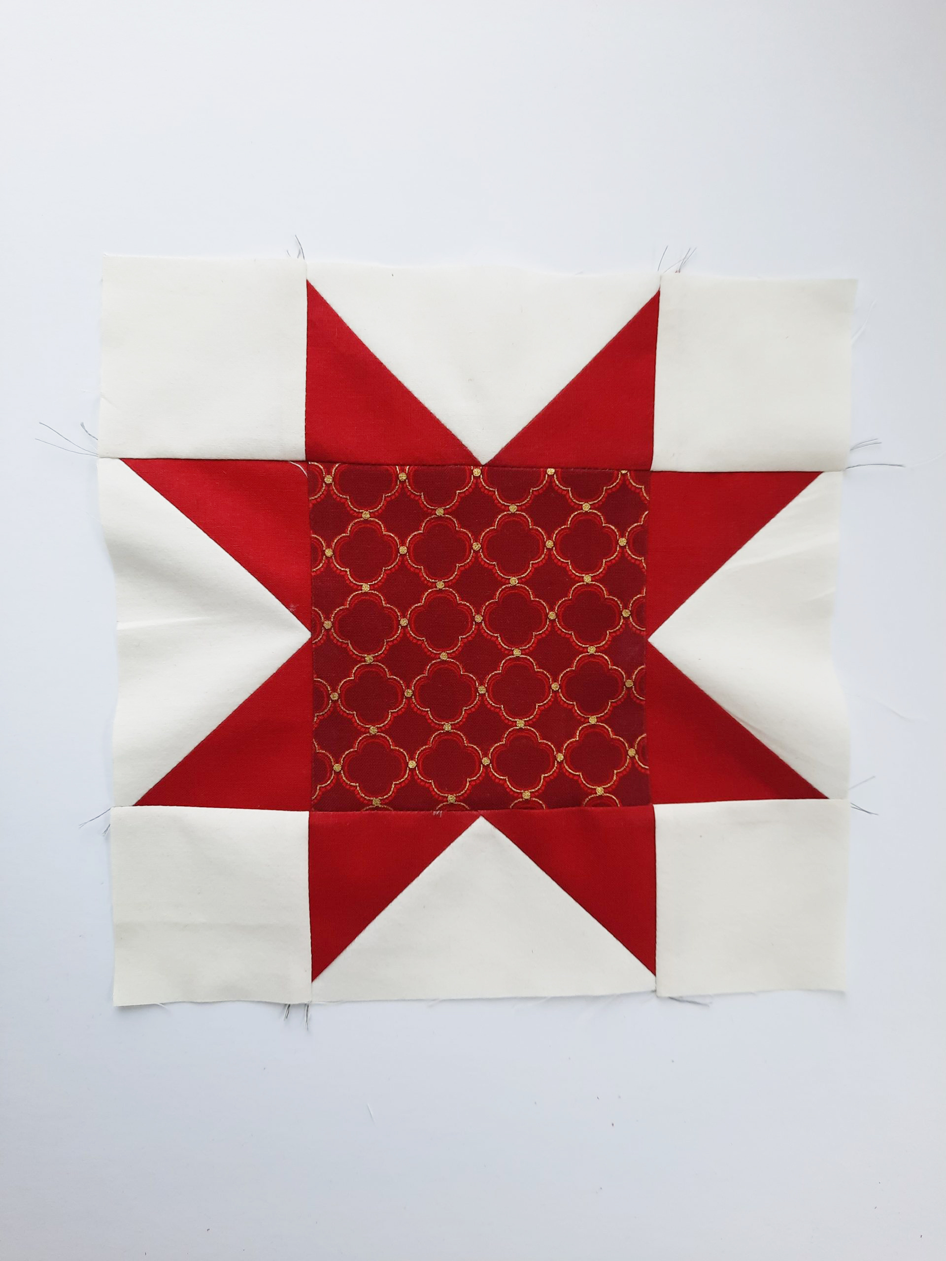 Holiday Spirit 8-Point Star Block - We Like Sewing