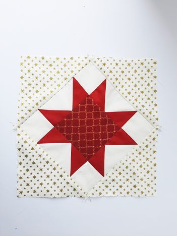 Holiday Spirit 8-Point Star Block - We Like Sewing