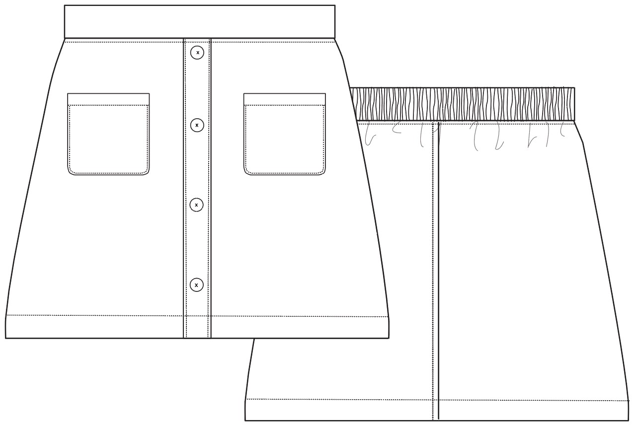 Cora Spring Mini Skirt Pattern - We Like Sewing