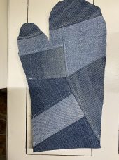 Recycled Denim Oven Mitt Pattern - We Like Sewing