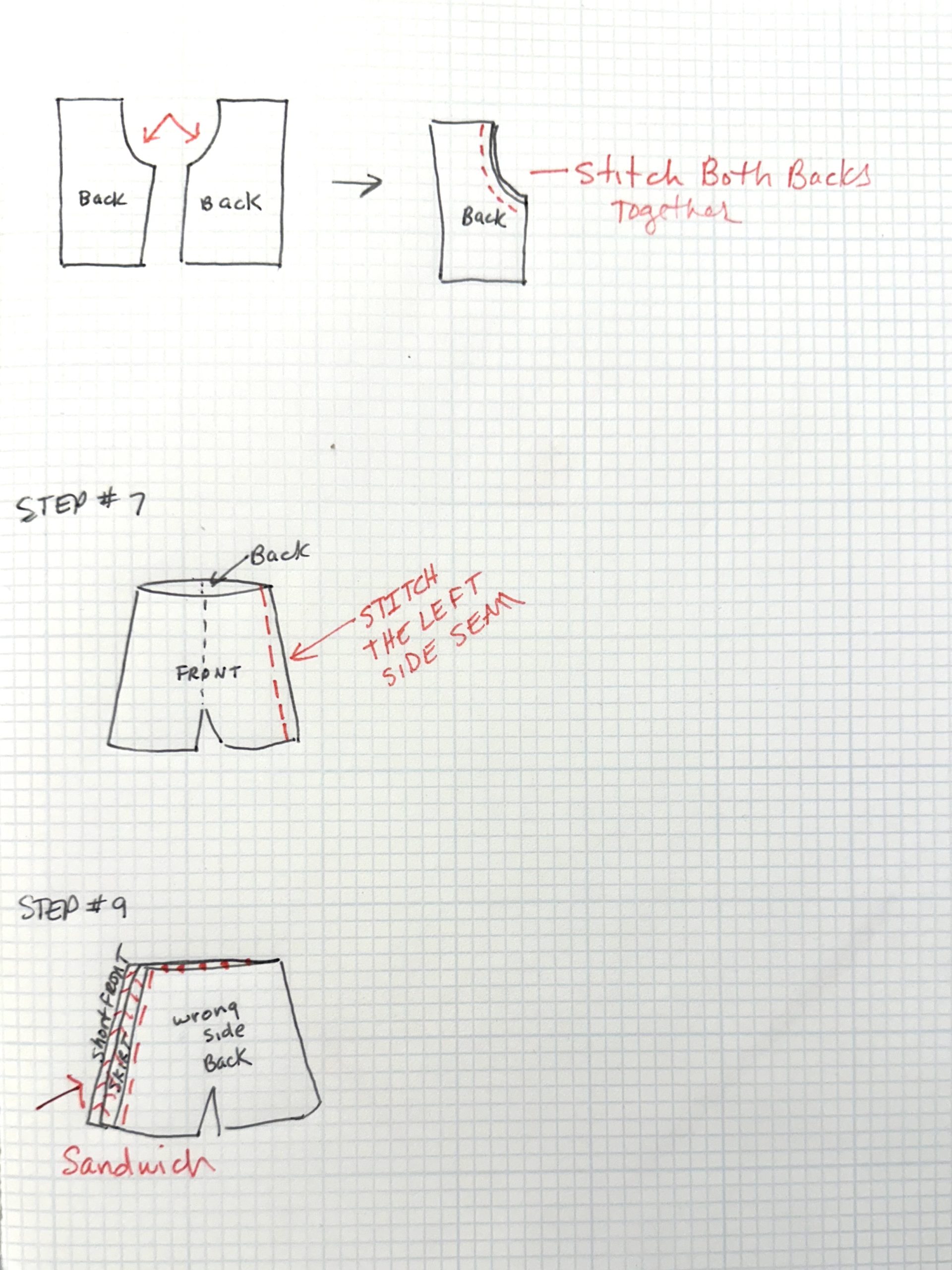 Daphne Skort Pattern Hack - We Like Sewing