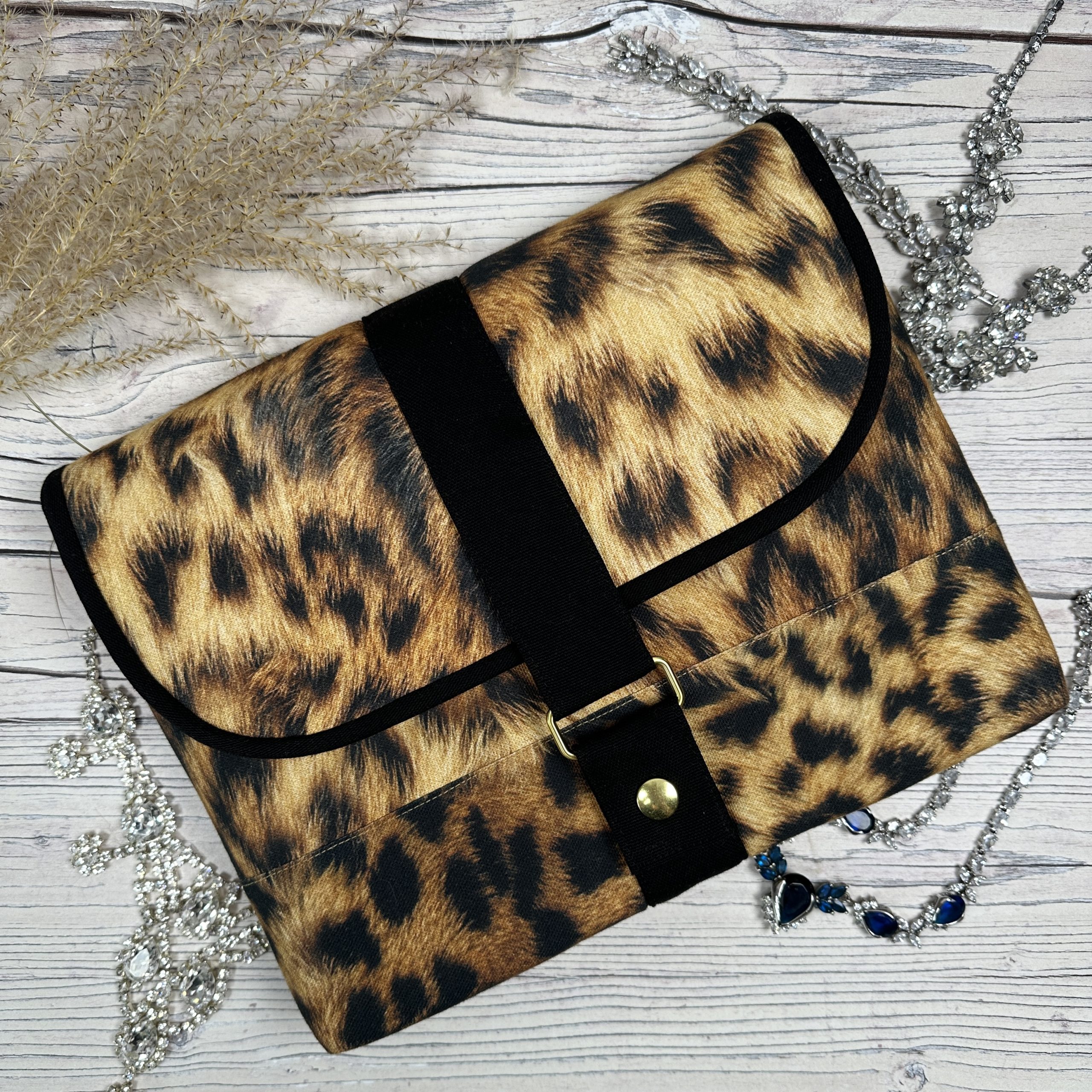 Chic Leopard Print Clutch Bag - We Like Sewing