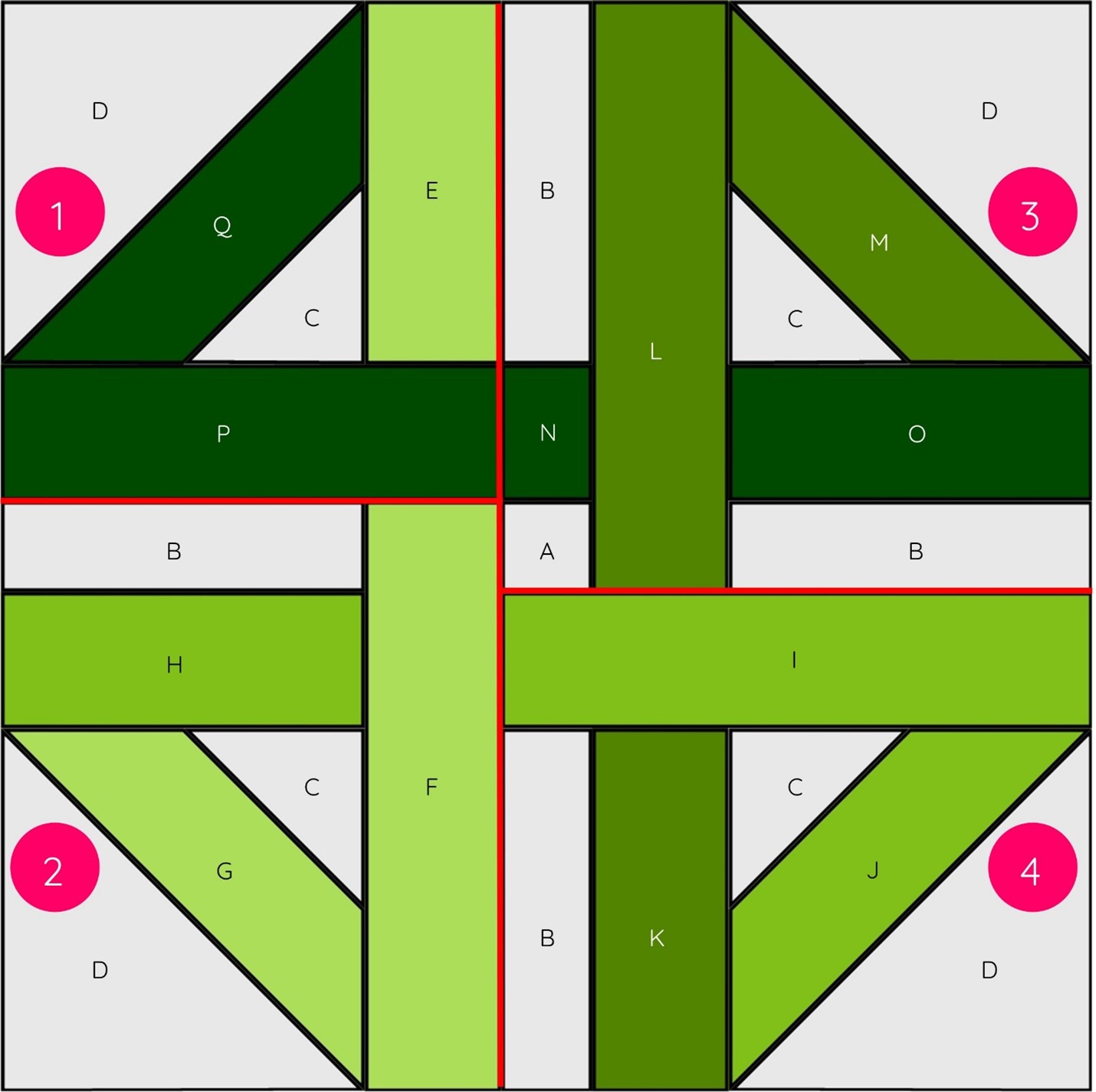 Celtic Knot Quilt Block Pattern - We Like Sewing