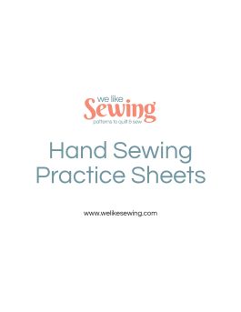 Hand Sewing Practice Sheets - We Like Sewing