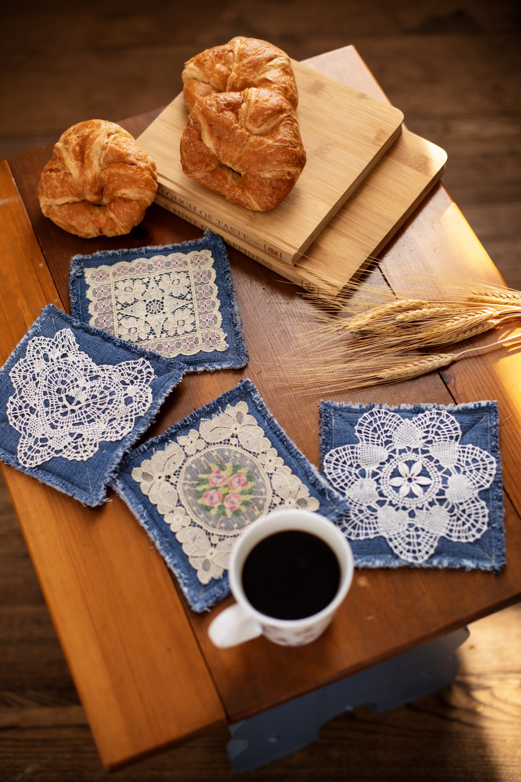 Upcycled Doily Mug Rug Pattern - We Like Sewing