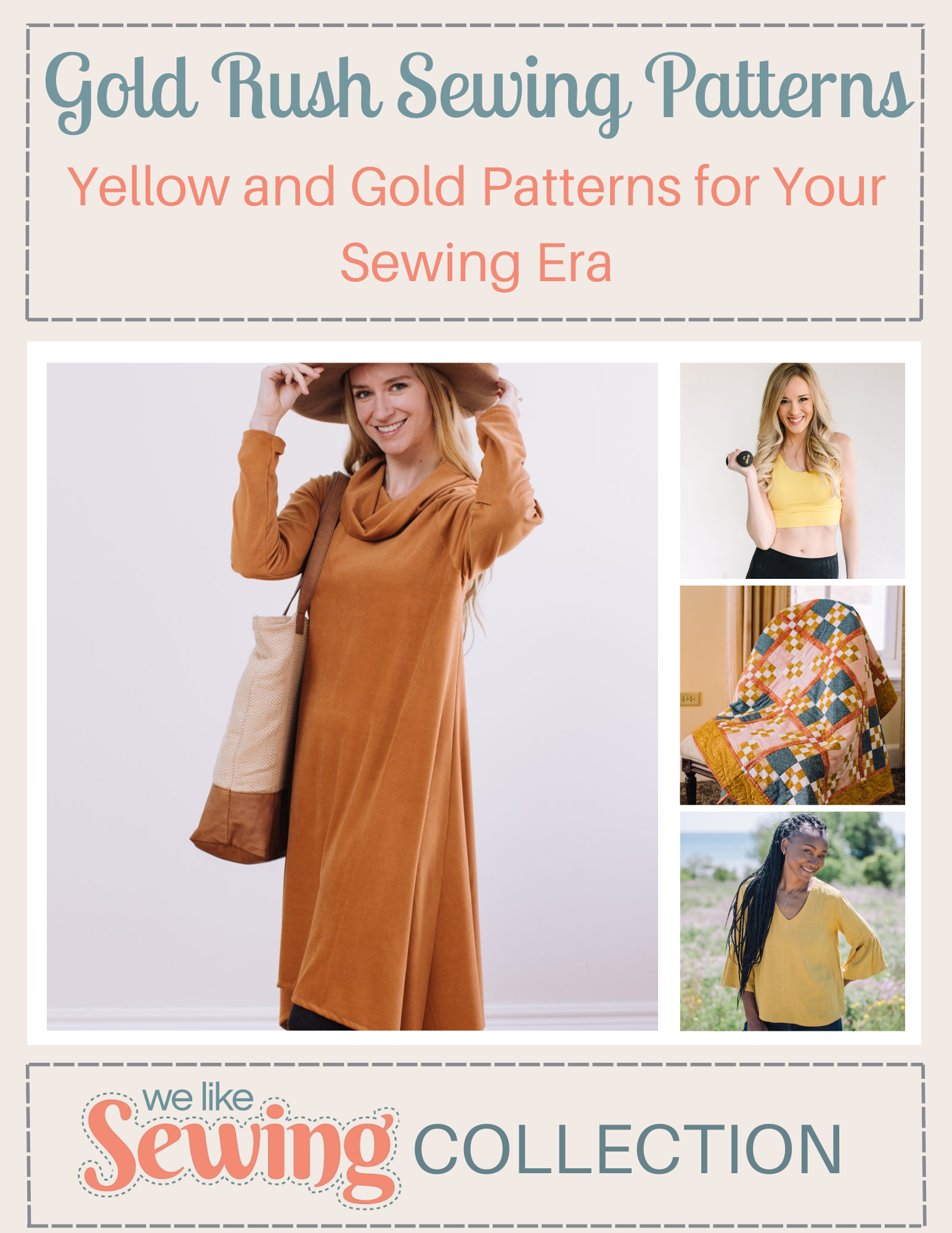 Gold Rush Sewing Patterns: Yellow and Gold Patterns for Your Sewing Era ...