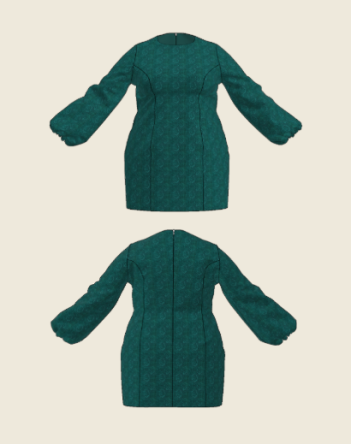 Kenzie Winter Mini Dress Pattern - We Like Sewing